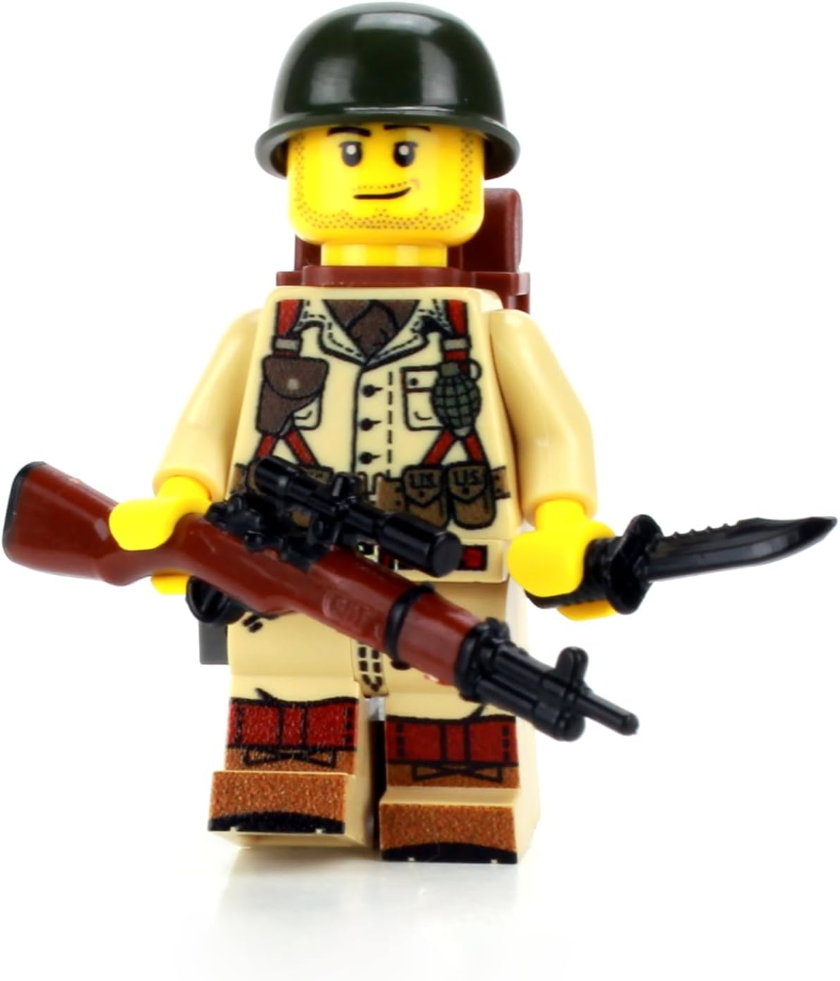 Custom WW2 US Army Soldier Minifigure - Battle Brick Philippines | Ubuy