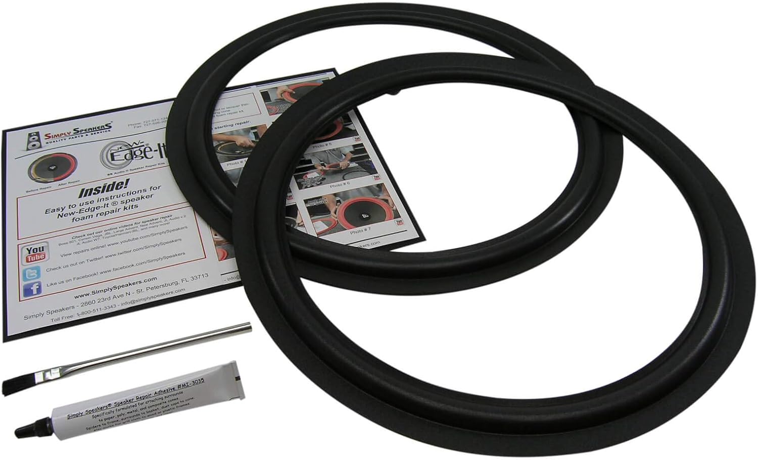15 Inch Foam Speaker Repair Kit - FSK-15F Pair Philippines | Ubuy