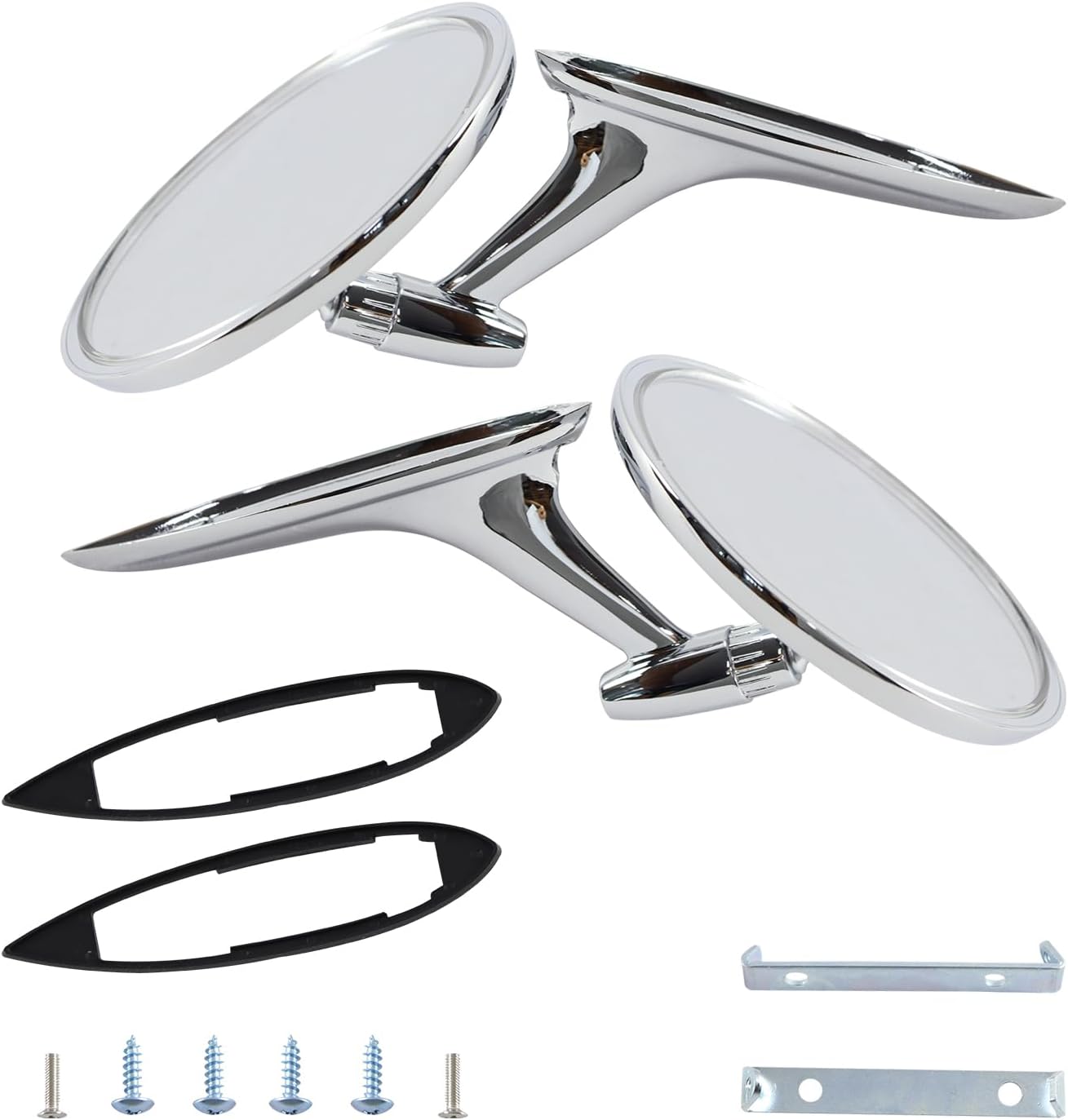 Round Bowtie Outside Rearview Mirrors Ribbed Base Philippines | Ubuy