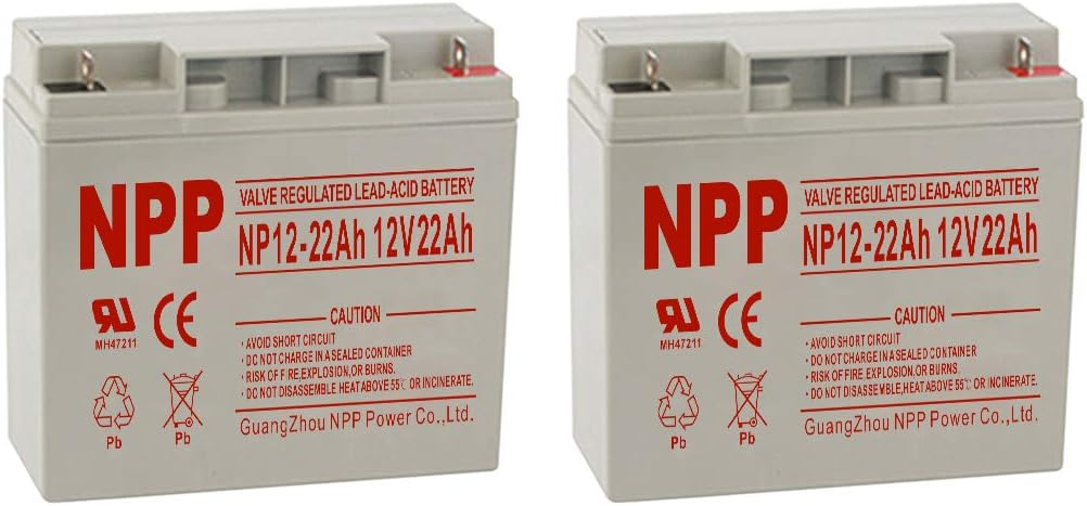 NPPower NP12-22Ah T3 2 Pcs Rechargeable VRLA Sealed Philippines | Ubuy