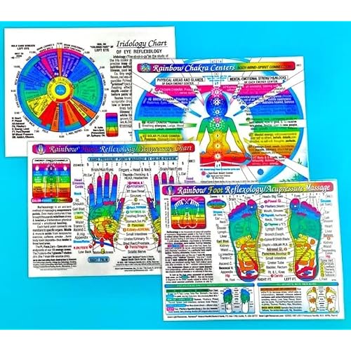 SET 4 CHARTS: REFLEXOLOGY-FOOT & HAND, CHAKRAS, Philippines | Ubuy