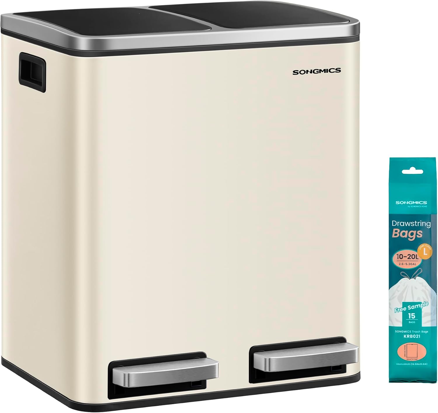 SONGMICS Kitchen Bin, 2x 4 Gallon 2 x 15 L Double Philippines | Ubuy
