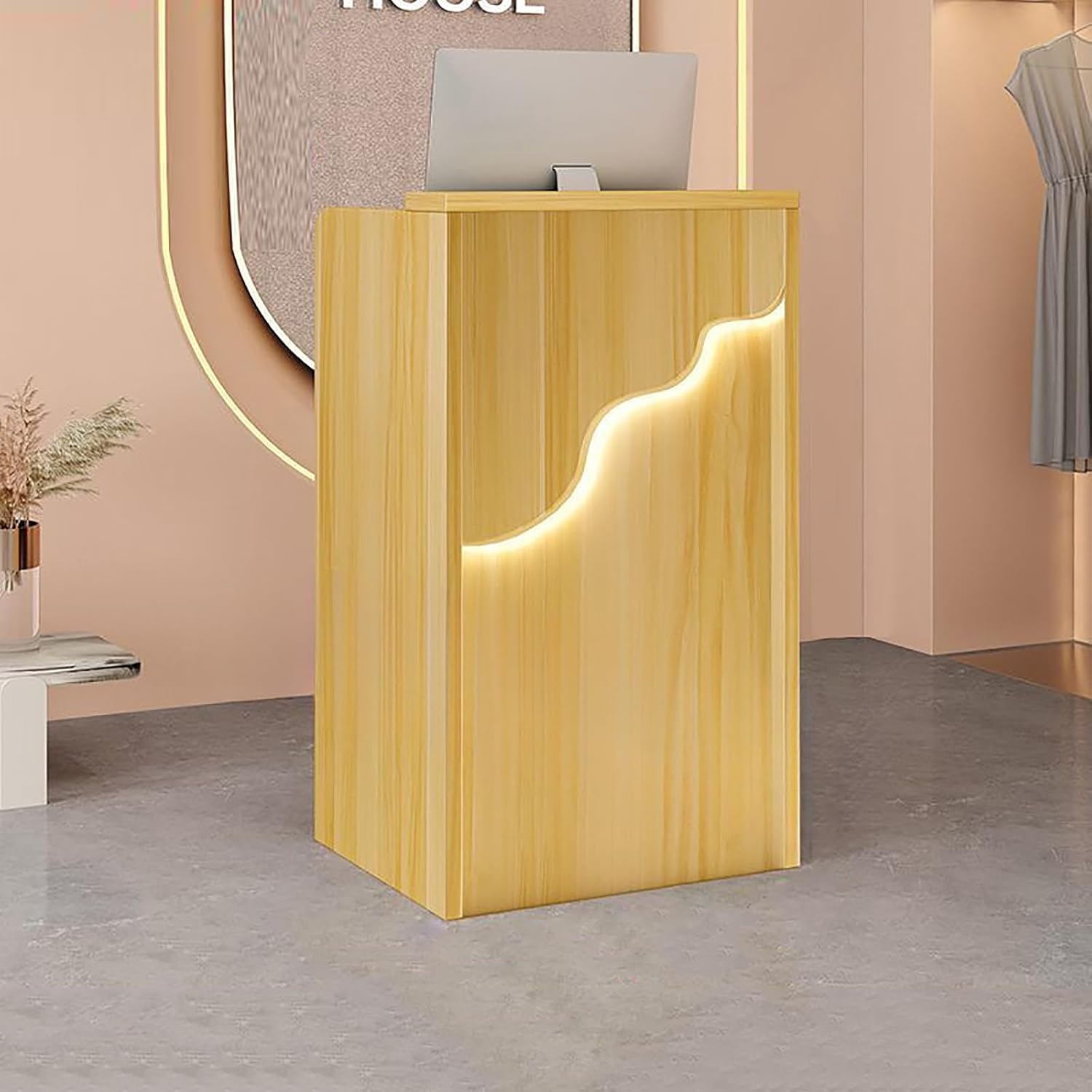 Reception Desk Counter Table, L-Shap Cashier Front Philippines | Ubuy