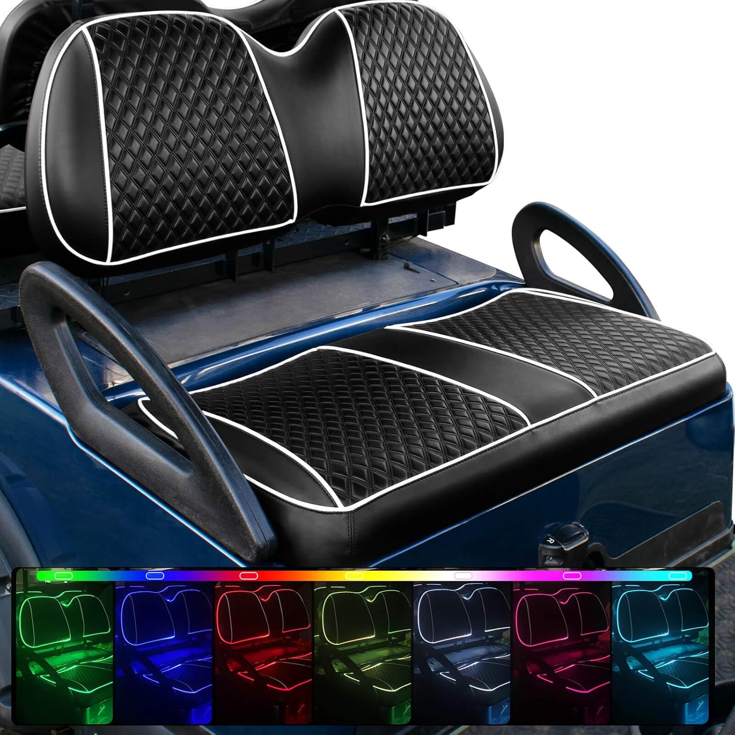 NOKINS Golf Cart Seat Covers with RGB Ambient Light Philippines | Ubuy