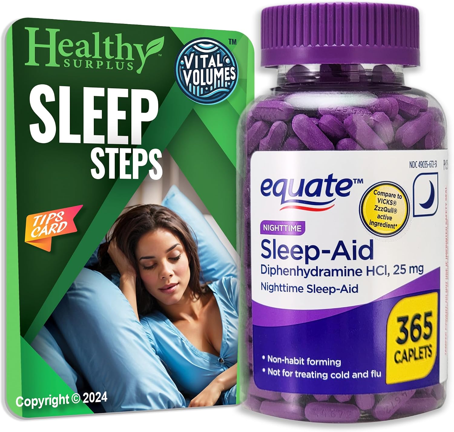 Equate Sleep-Aid Diphenhydramine HCI 25 mg 365 Philippines | Ubuy